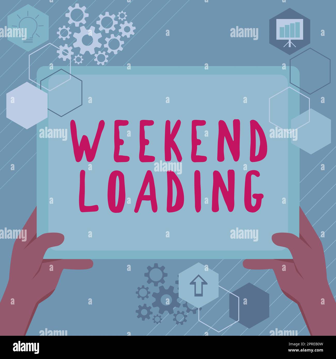 Conceptual caption Weekend Loading, Internet Concept Starting Friday ... Conceptual caption Weekend Loading, Internet Concept Starting Friday ...