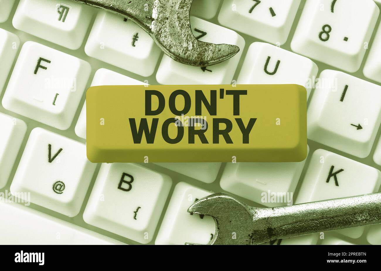 Writing displaying text Do Not Dont Worry, Word Written on indicates to ...