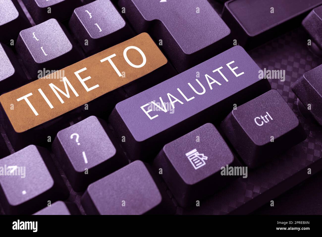 Hand writing sign Time To Evaluate, Word Written on business review ...