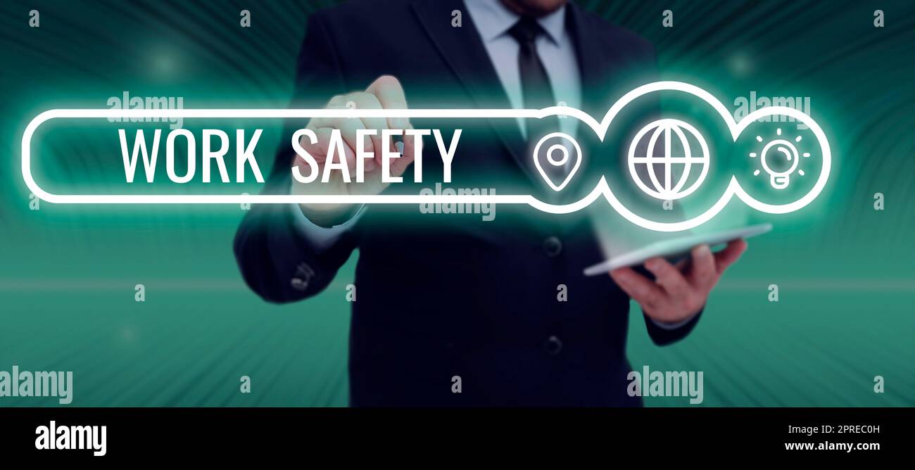 Inspiration showing sign Work Safety, Business approach preventive ... Inspiration showing sign Work Safety, Business approach preventive ...