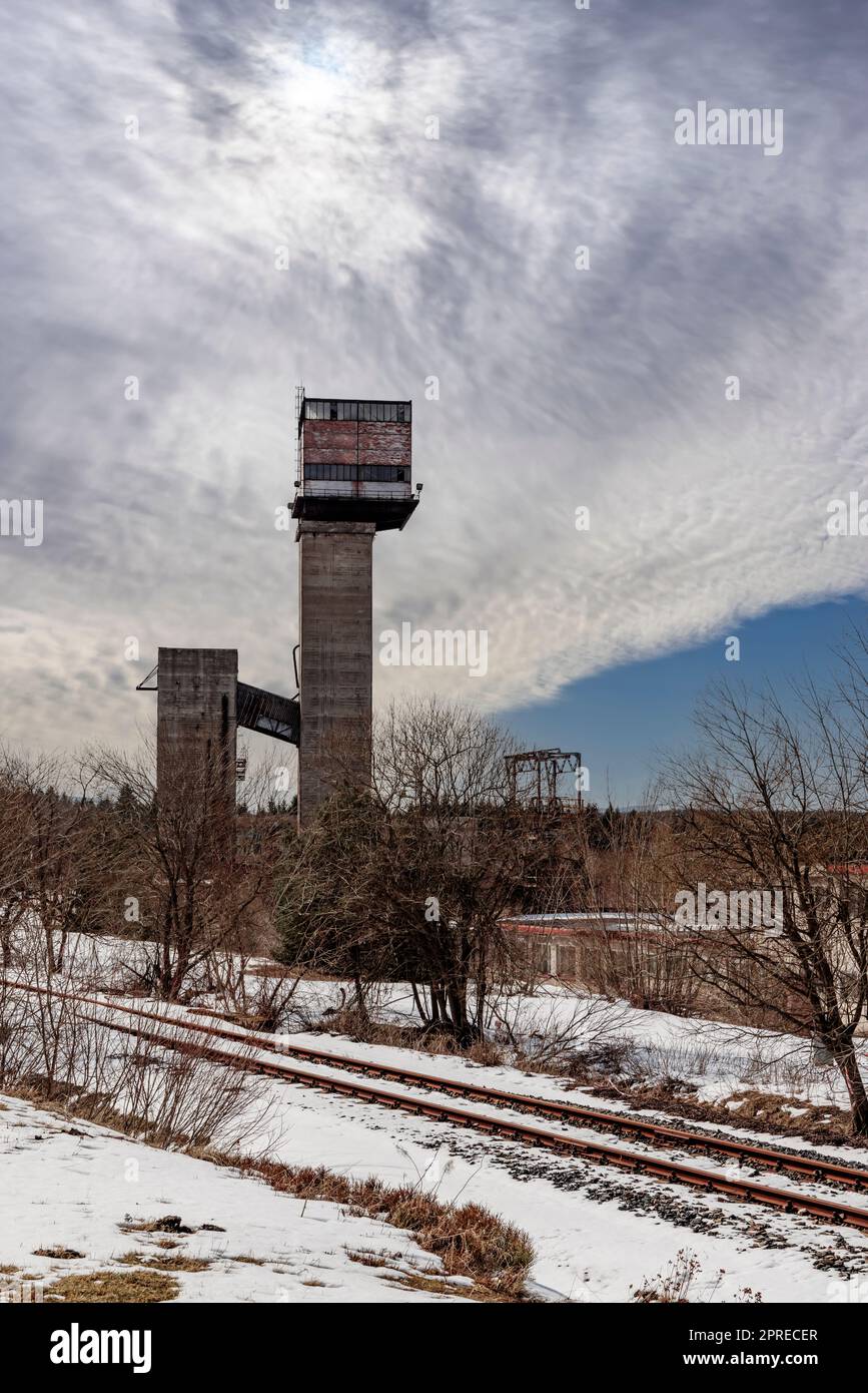 The mining landscape Mednik Hill, UNESCO World Heritage site, part of ...