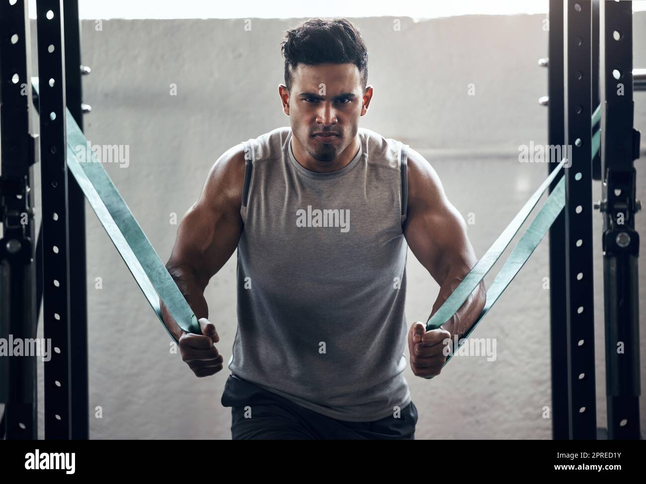 Man resistance band hi-res stock photography and images - Alamy