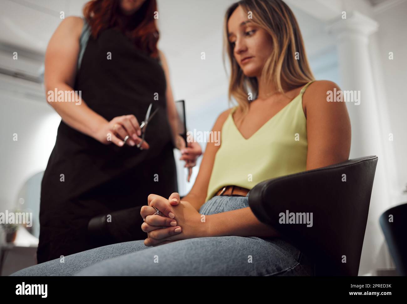 Nervous customer hi-res stock photography and images - Alamy