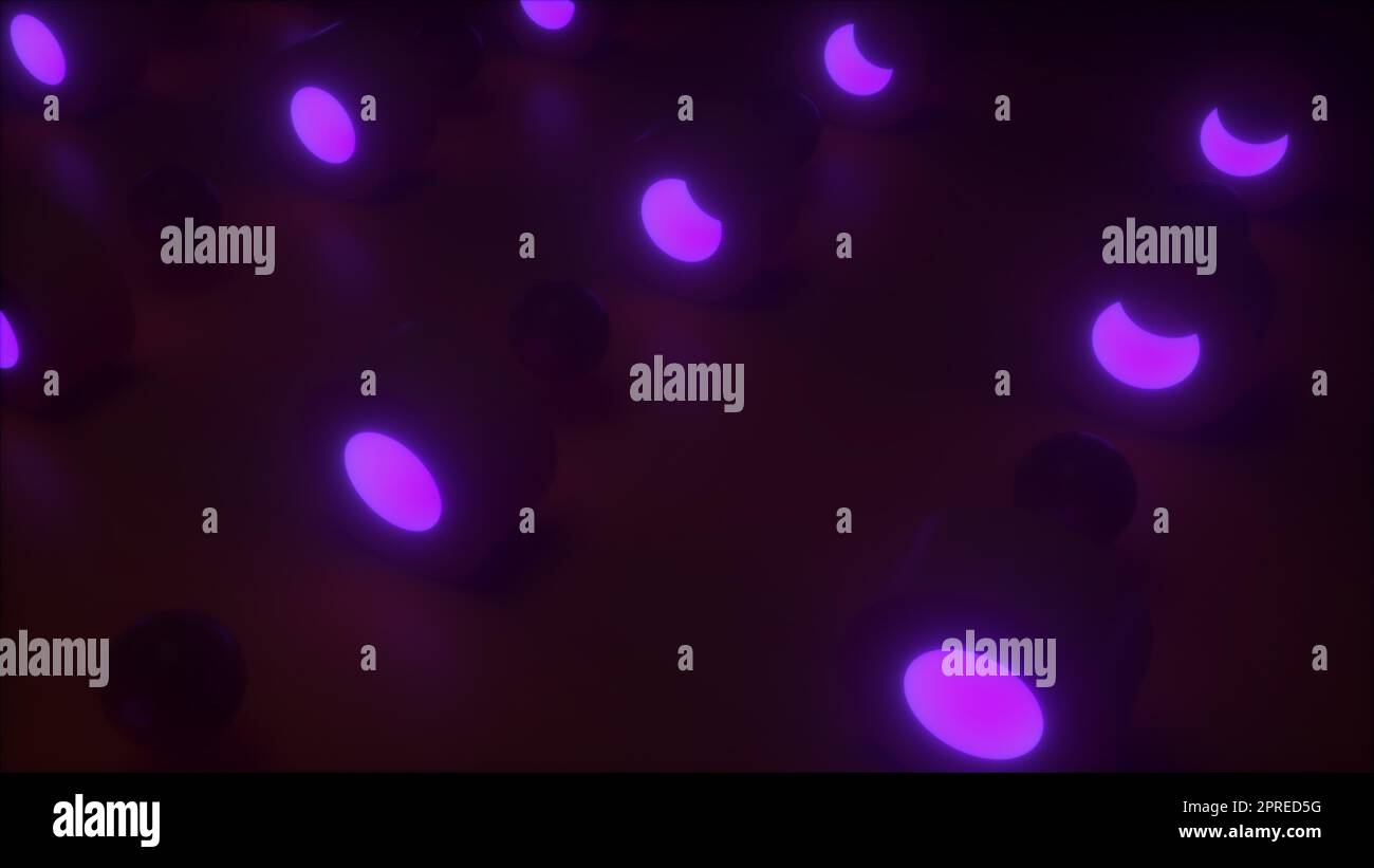 Circle geometry with neon. Computer generated 3d render Stock Photo - Alamy