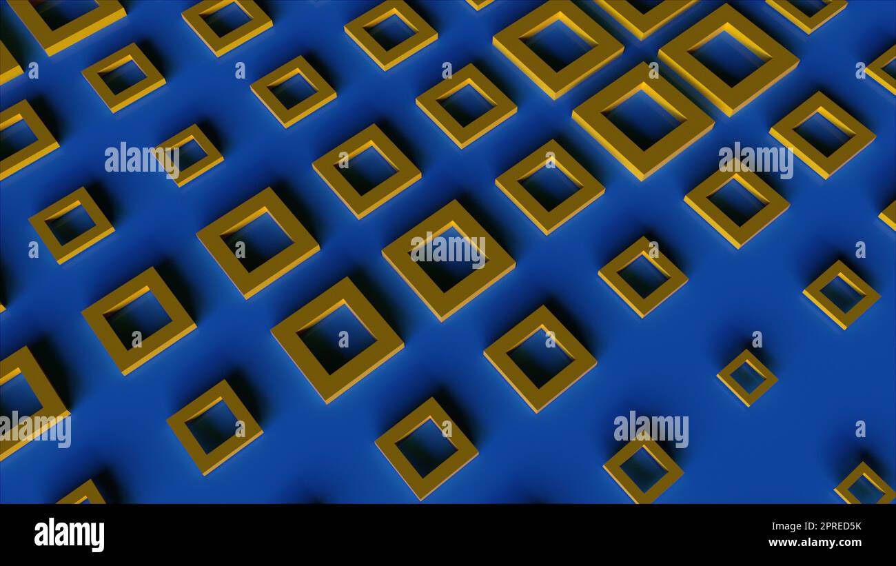 3d squares. Computer generated 3d render Stock Photo - Alamy