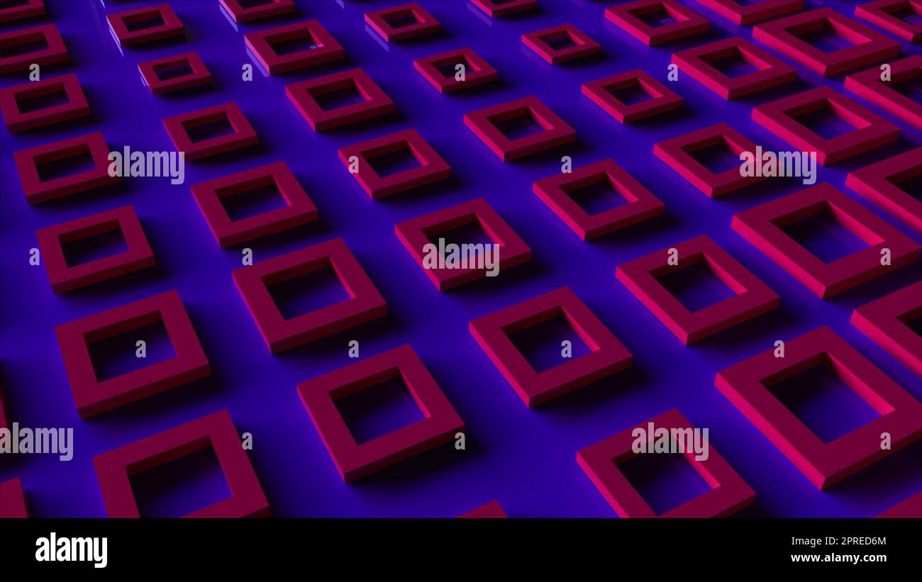 3d squares. Computer generated 3d render Stock Photo - Alamy