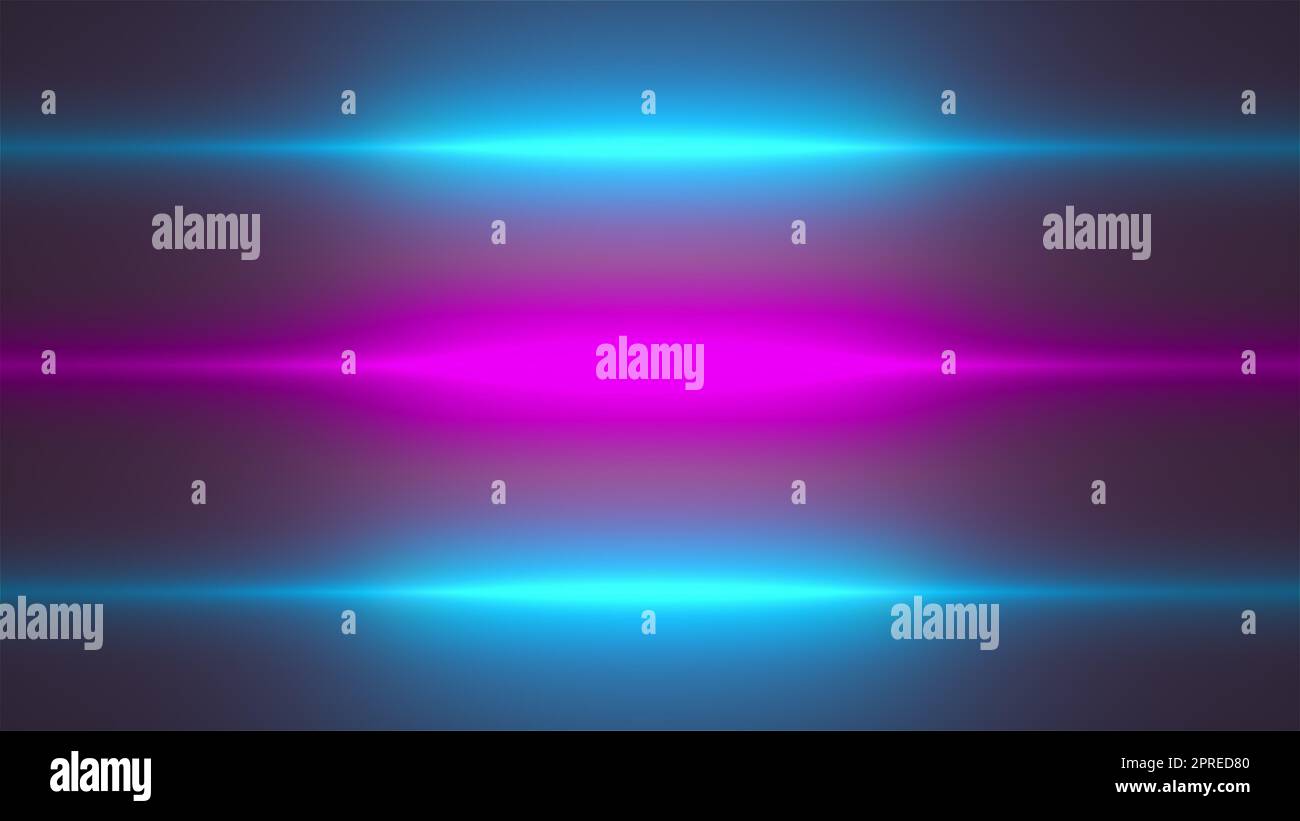 Horizontal neon lines. Computer generated 3d render Stock Photo - Alamy