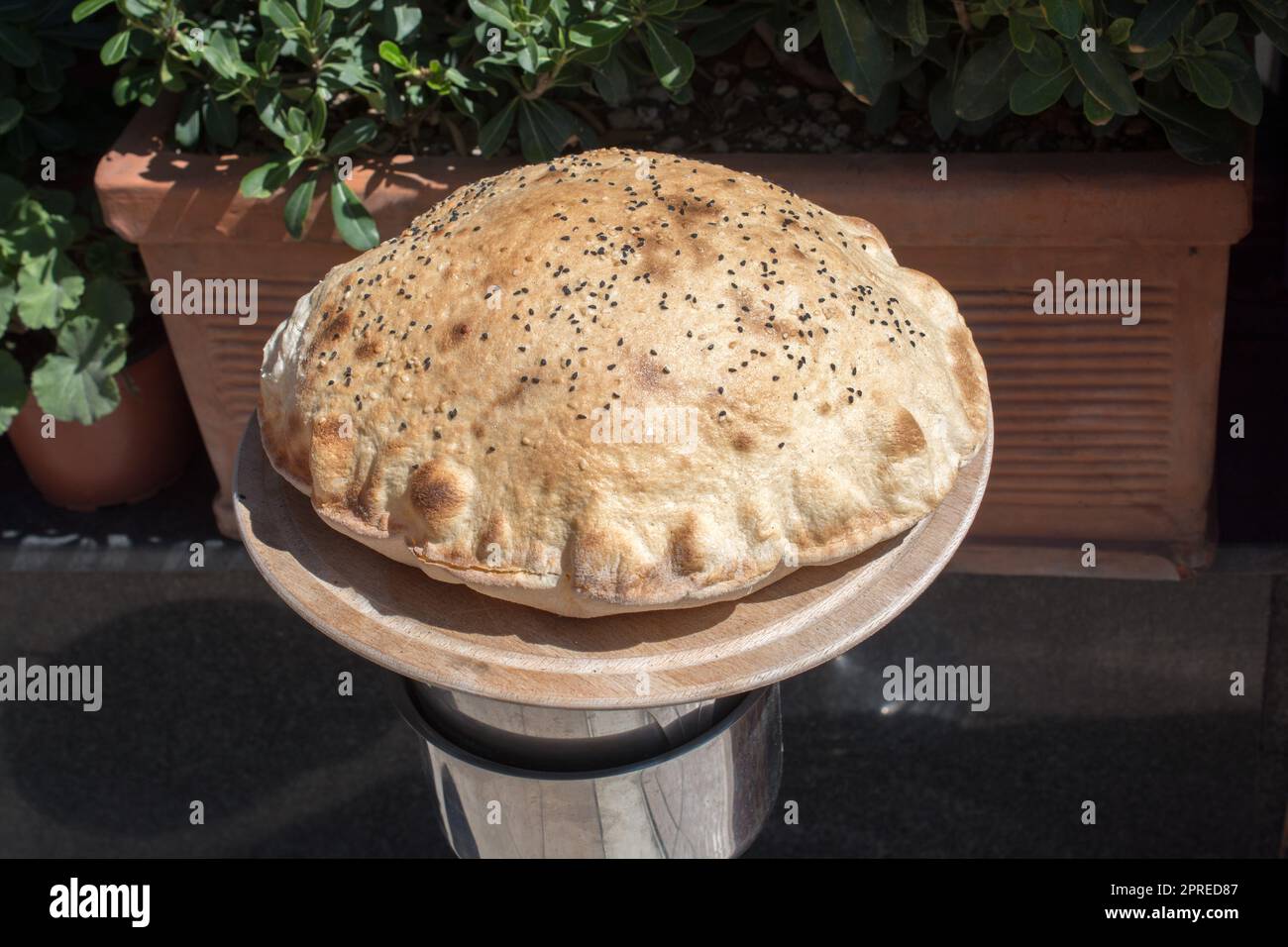 Traditional Turkish style made bread loaf Stock Photo - Alamy