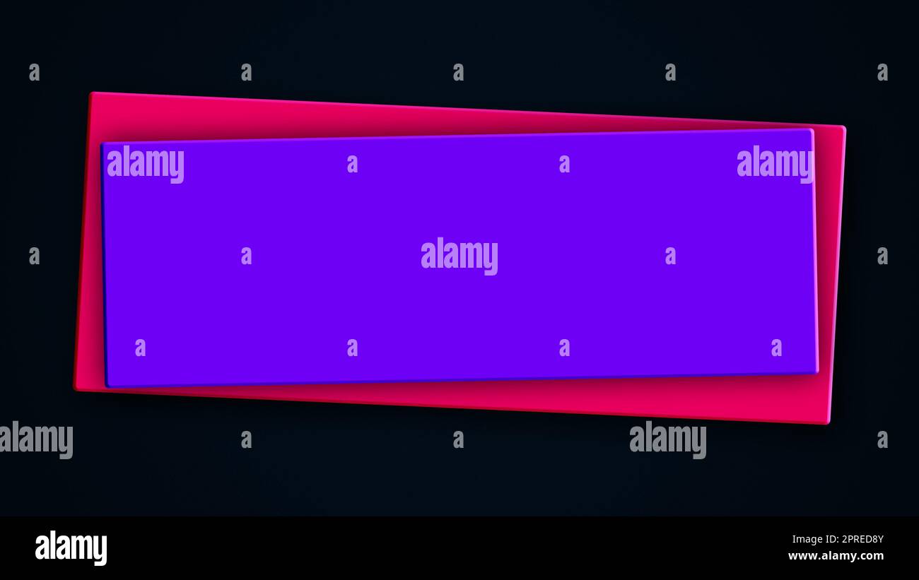 Square banner. Computer generated 3d render Stock Photo - Alamy