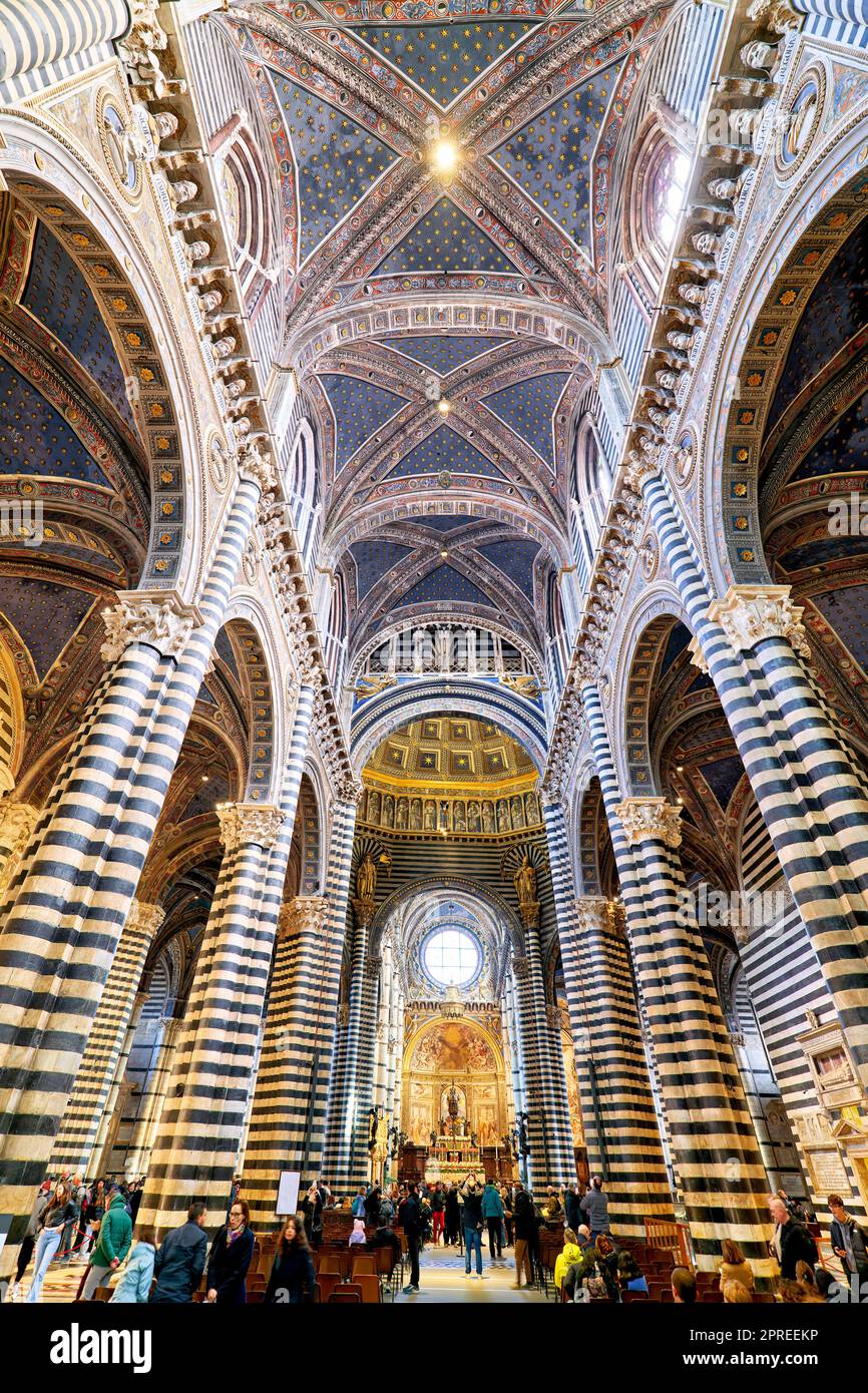 Ceiling siena cathedral church hi-res stock photography and images - Alamy
