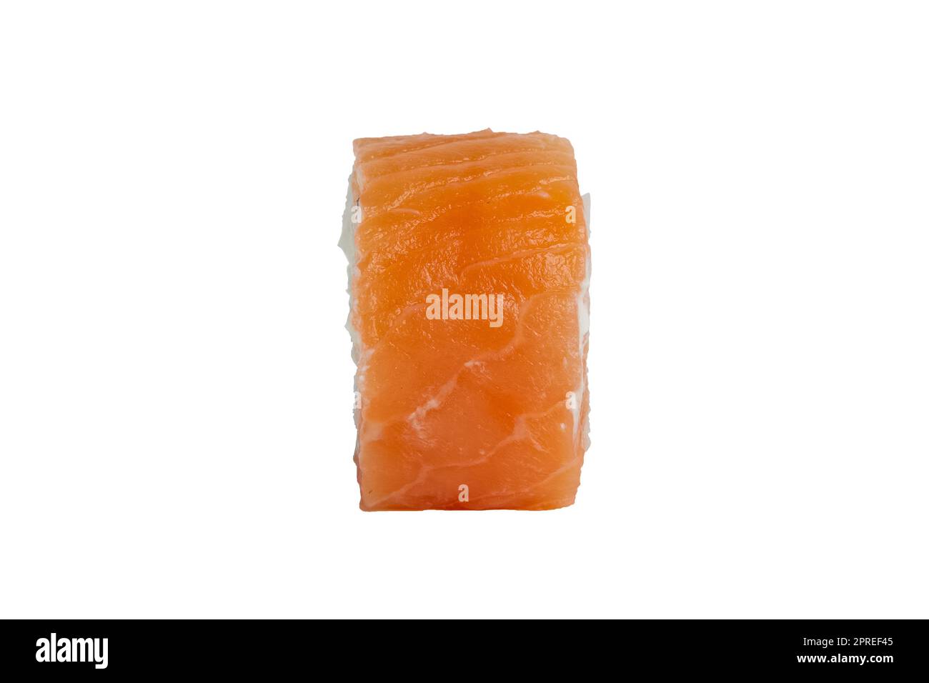 roll with salmon and cheese, side view in profile Stock Photo - Alamy