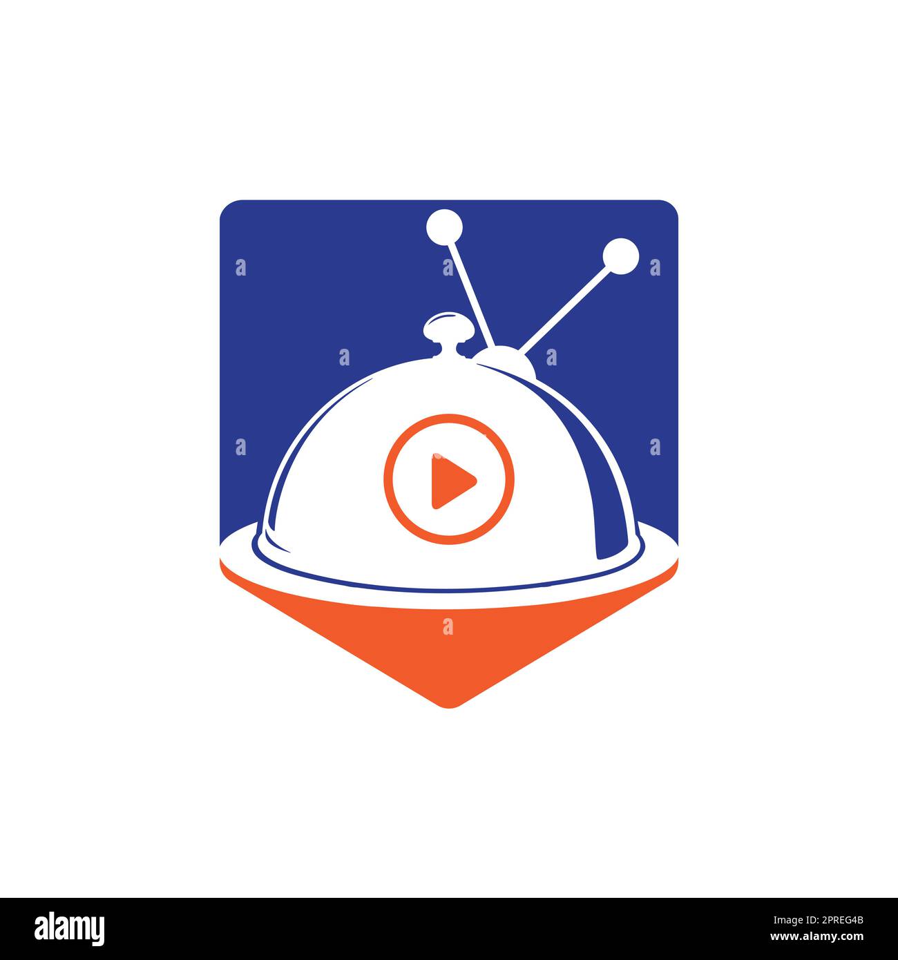 Bistro Food tv vector logo design template. Food channel logo concept ...