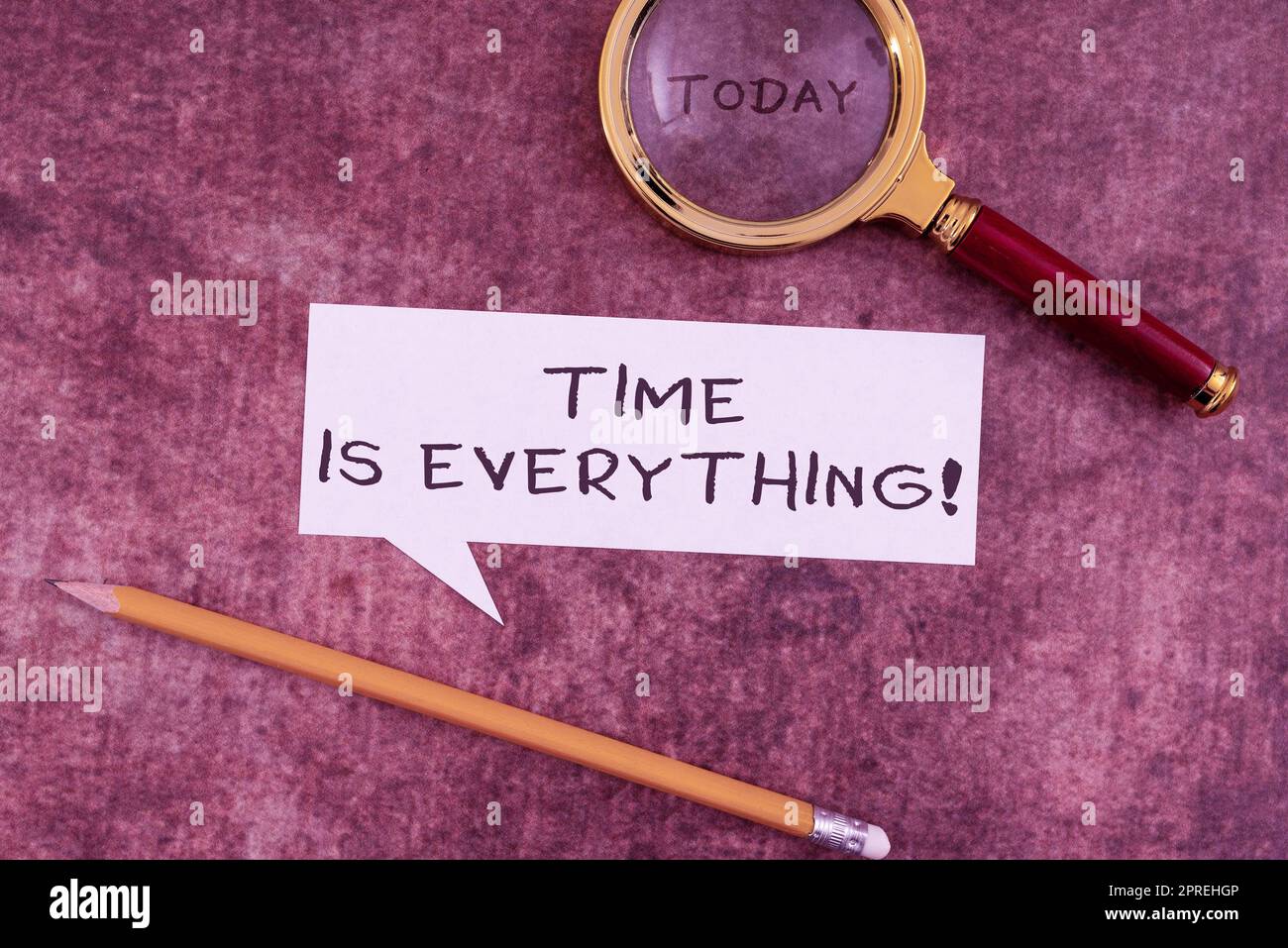 Text sign showing Time Is Everything, Word for significance of time ...