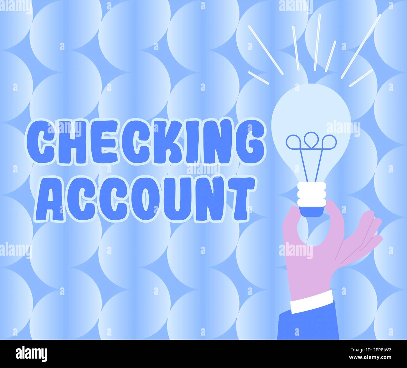 Text sign showing Checking Account, Business idea transactional bank ...