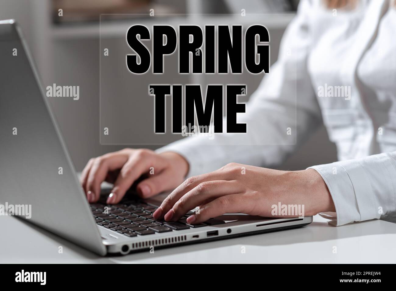 Text showing inspiration Spring Time, Business showcase temperate ...