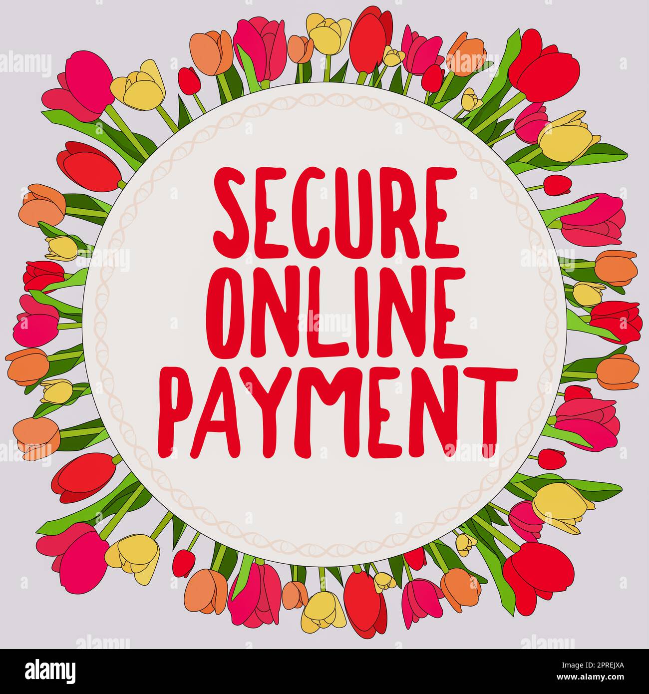 Text caption presenting Secure Online Payment, Business overview safe ...
