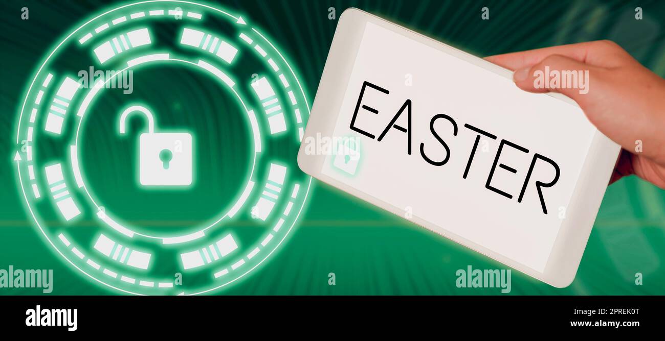 Conceptual display Easter, Internet Concept holiday commemorating the ...