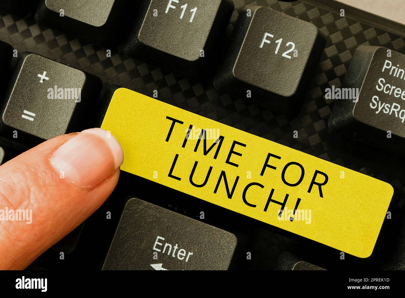 Text caption presenting Time For Lunch, Concept meaning Moment to have ...