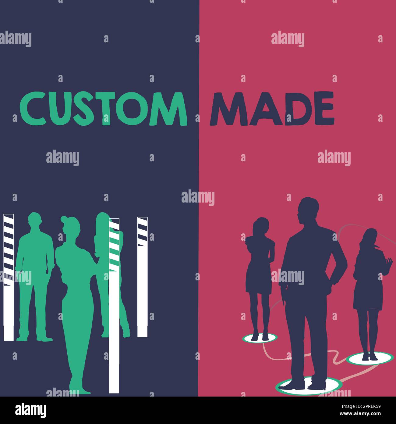 Sign displaying Custom Made, Word Written on personalized object built ...