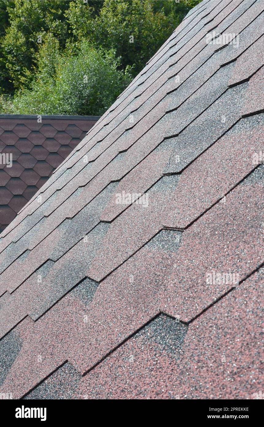 The texture of the roof with bituminous coating. Rough bituminous ...