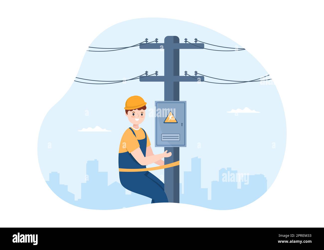 Electrical safety cartoon Cut Out Stock Images & Pictures - Alamy