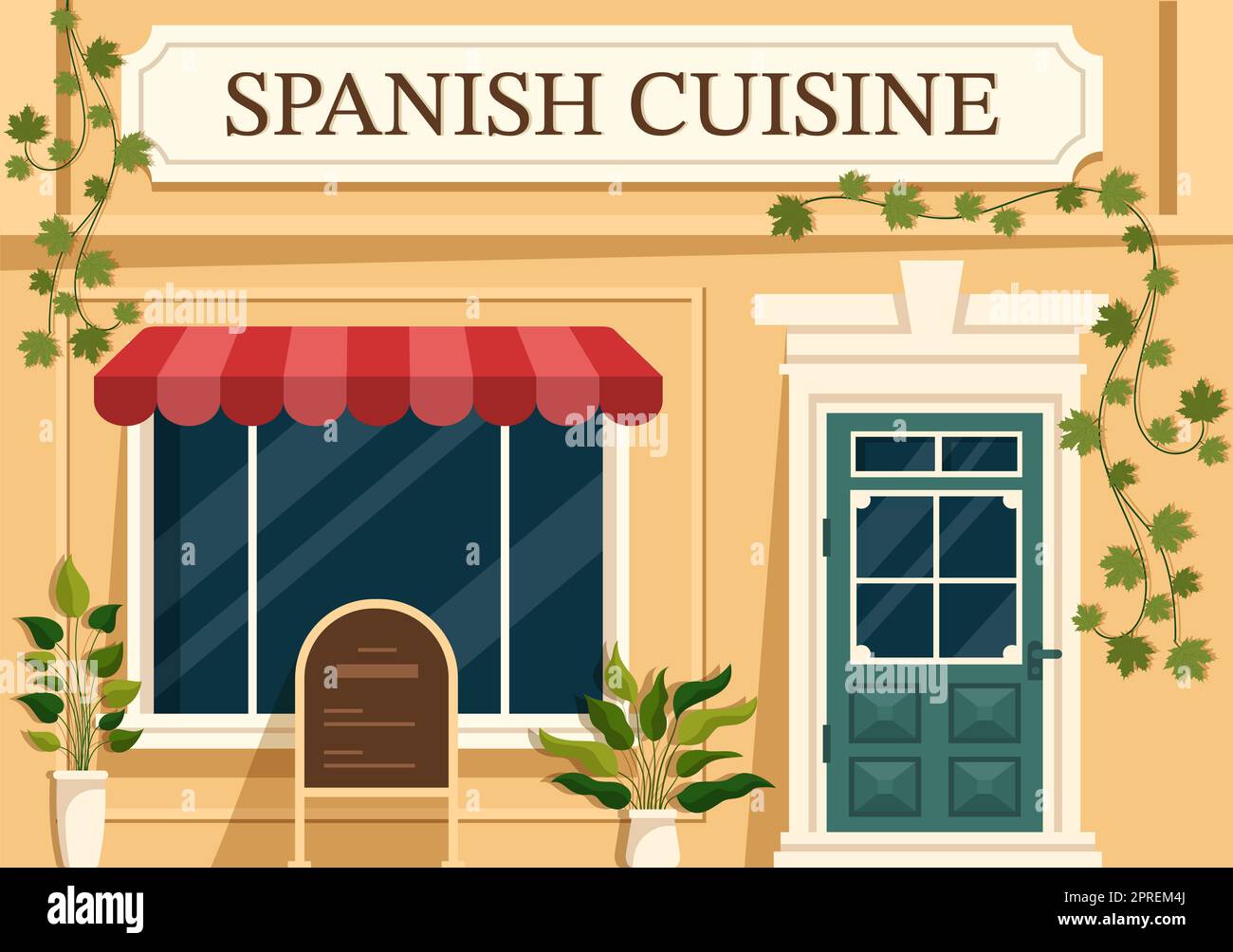 Spanish Food Cuisine Menu Restaurant with Various of Traditional Dish ...