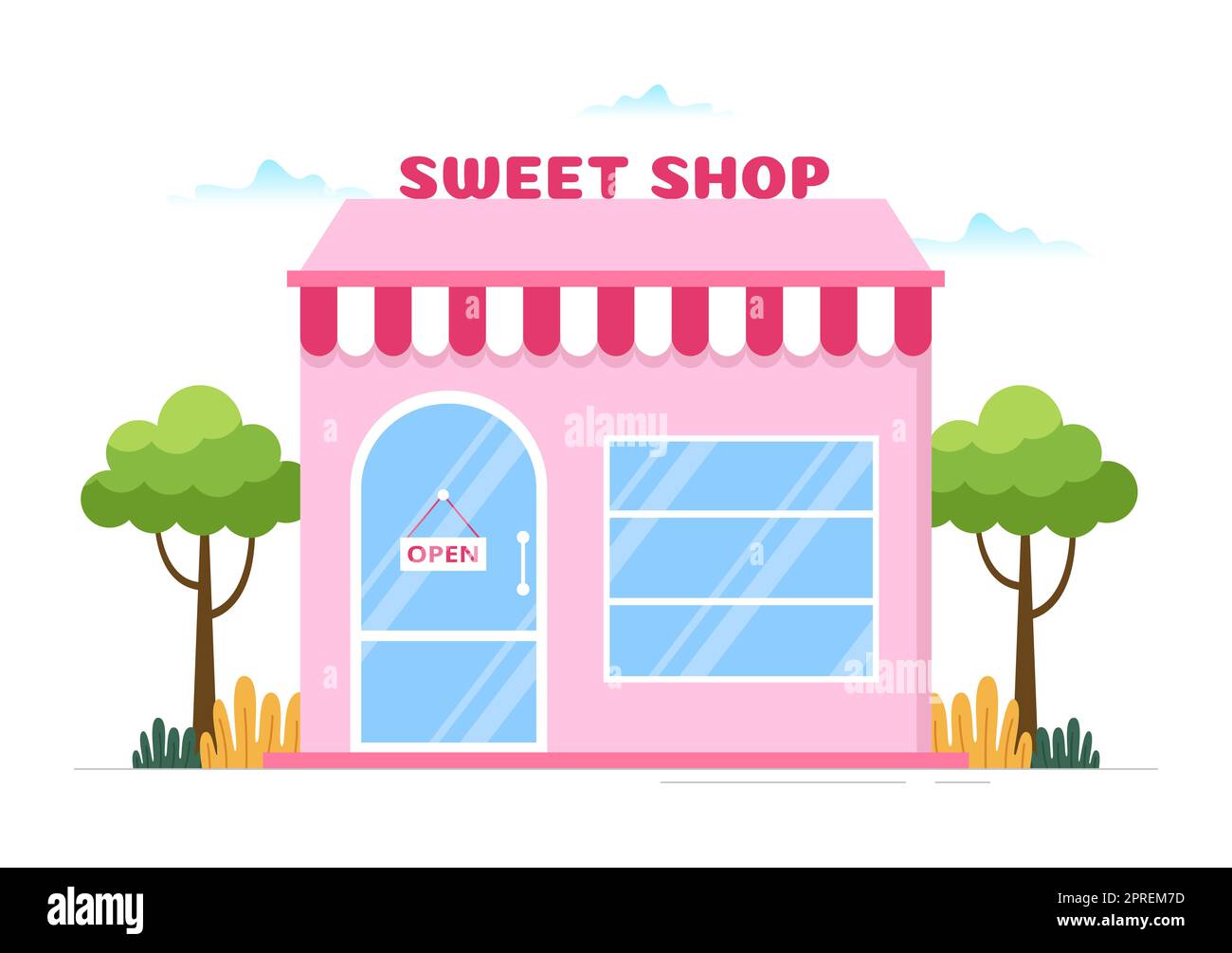 Sweet Shop Selling Various Bakery Products, Cupcake, Cake, Pastry or ...