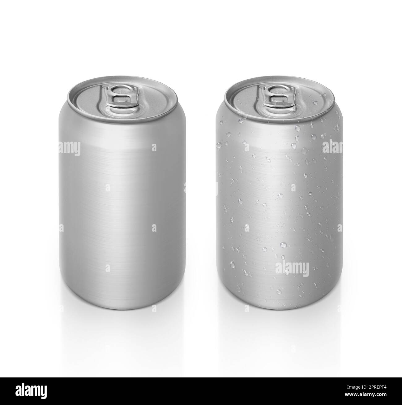 Aluminum cans on white background For design Stock Photo - Alamy