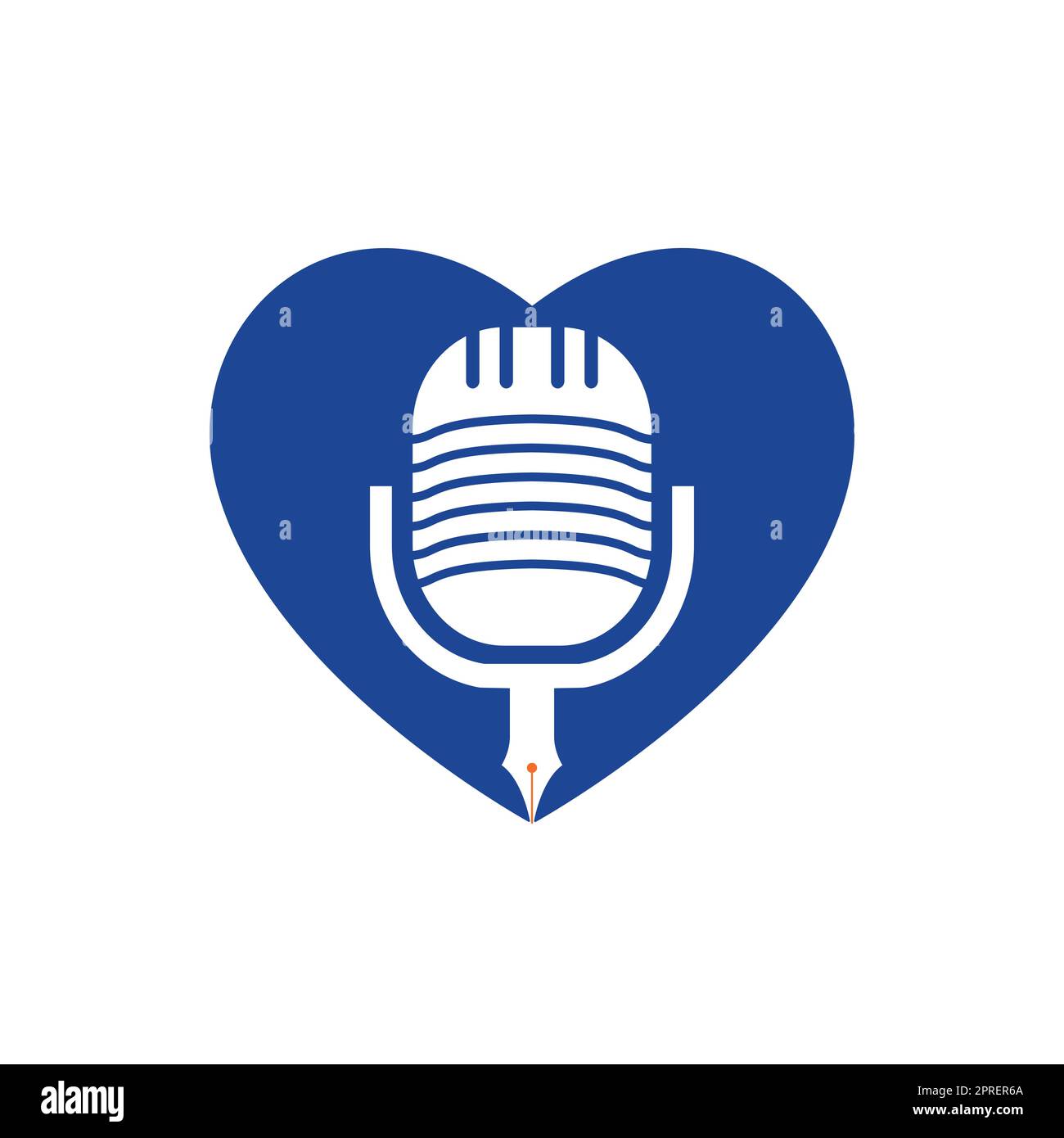 Pen microphone conference podcast radio logo design. Education podcast ...