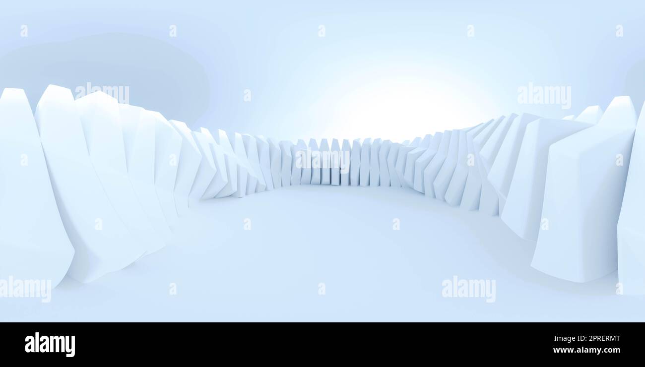abstract white background with white cubic wall 3d render illustration ...