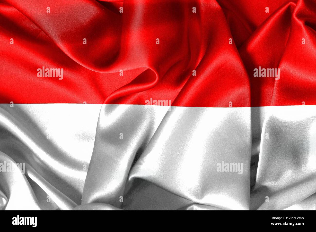 Indonesia flag - realistic waving fabric flag Stock Photo - Alamy
