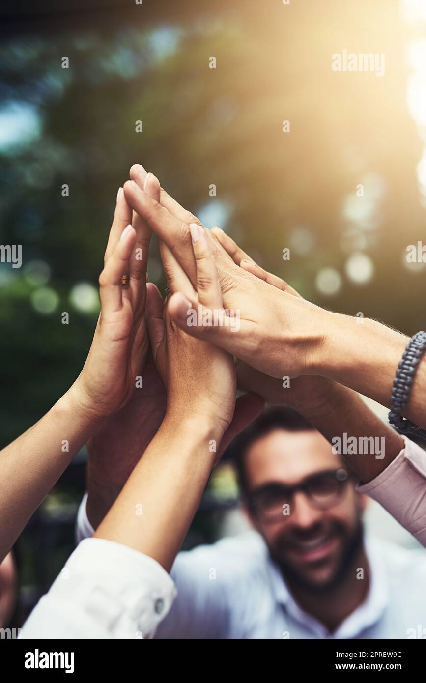 Big high five hi-res stock photography and images - Alamy