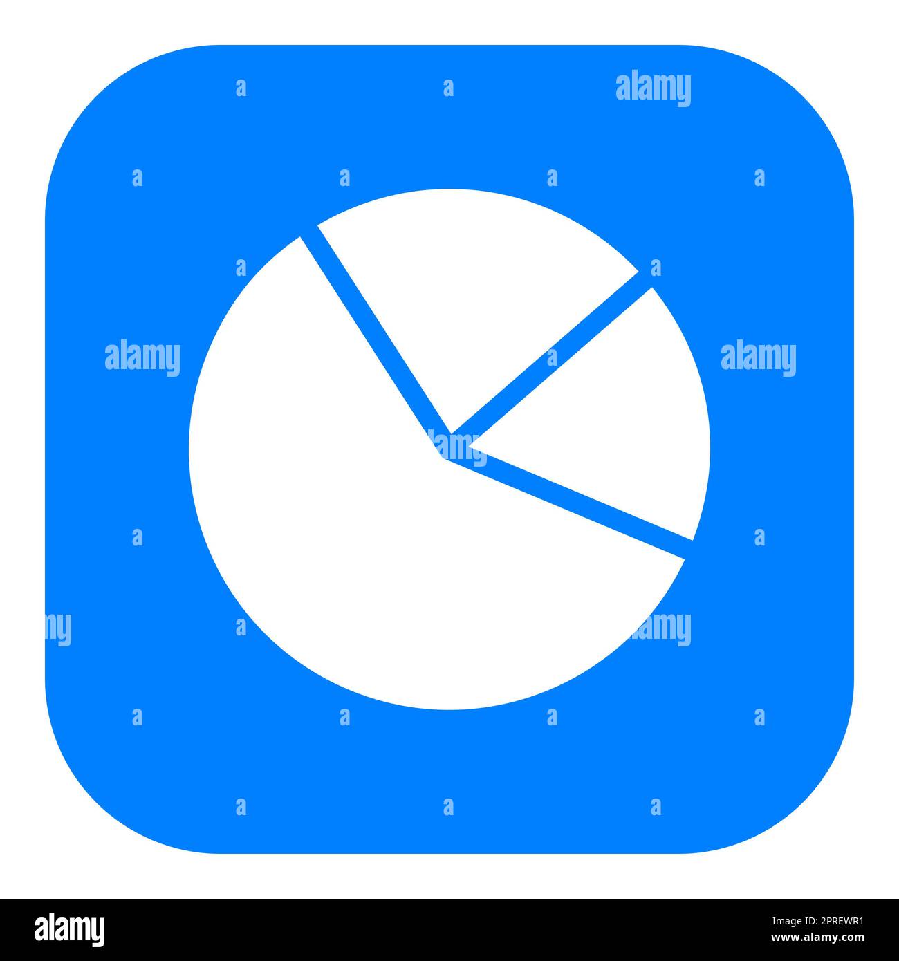 Pie chart and app icon Stock Photo - Alamy