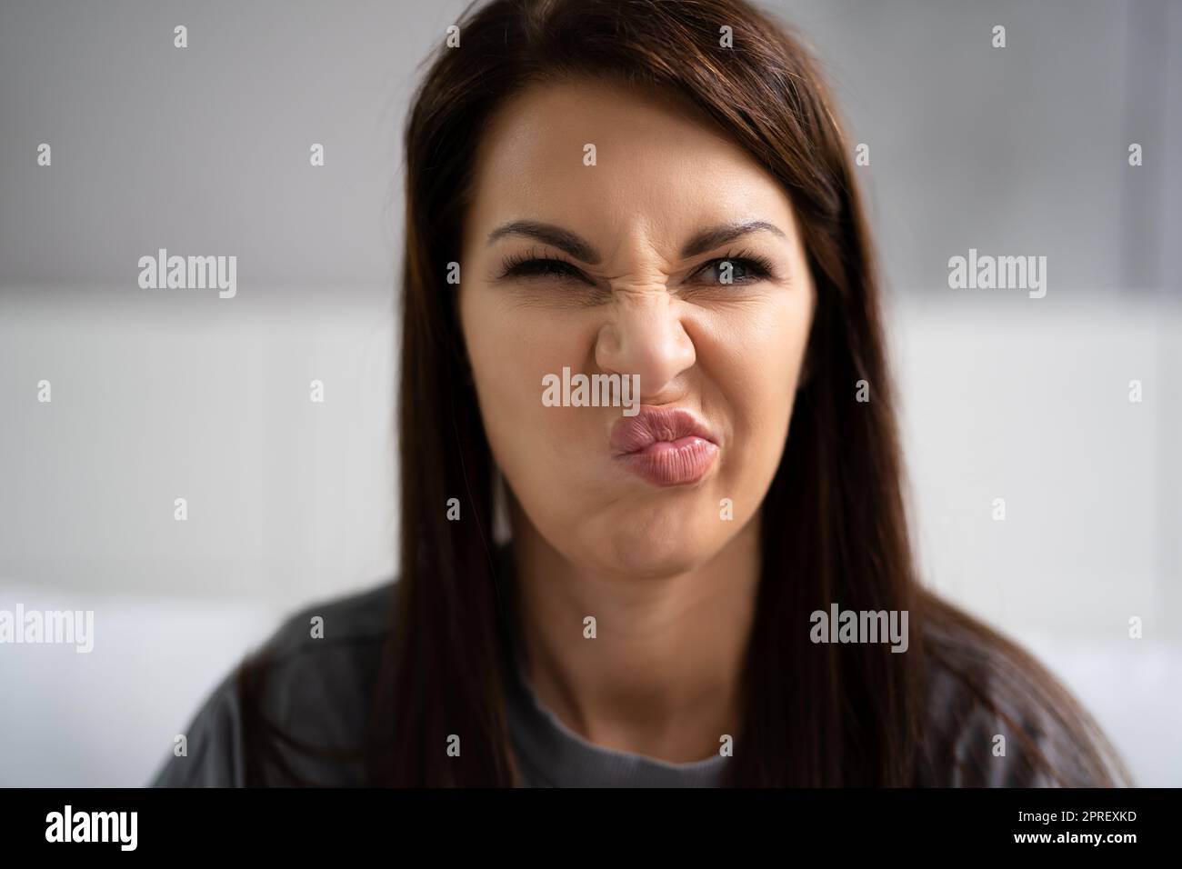 Bad Smell Or Odor From Air Conditioner In House Stock Photo - Alamy