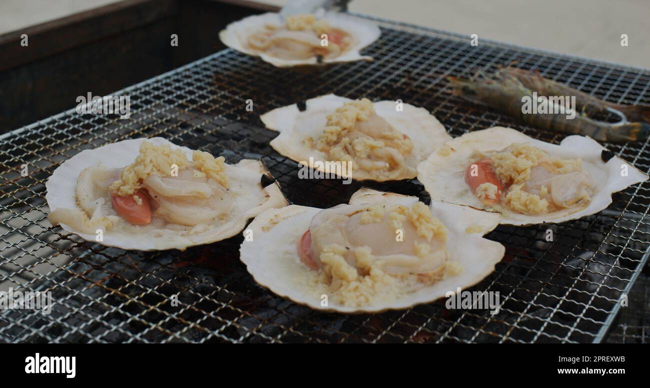 Scallop net hi-res stock photography and images - Alamy