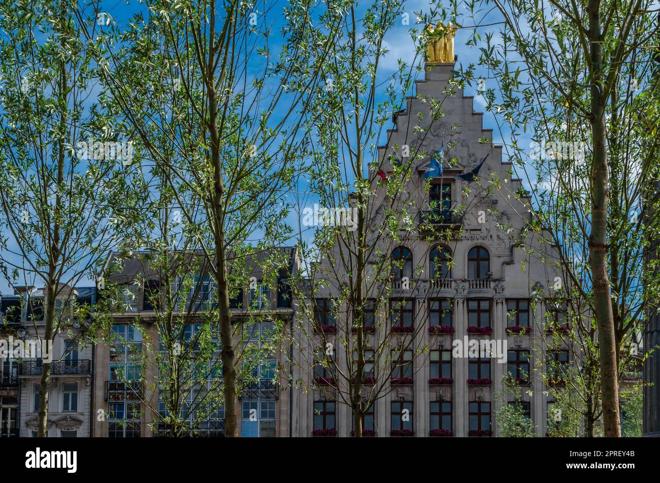 Urban landscape, architecture in the city of Lille, northern France ...
