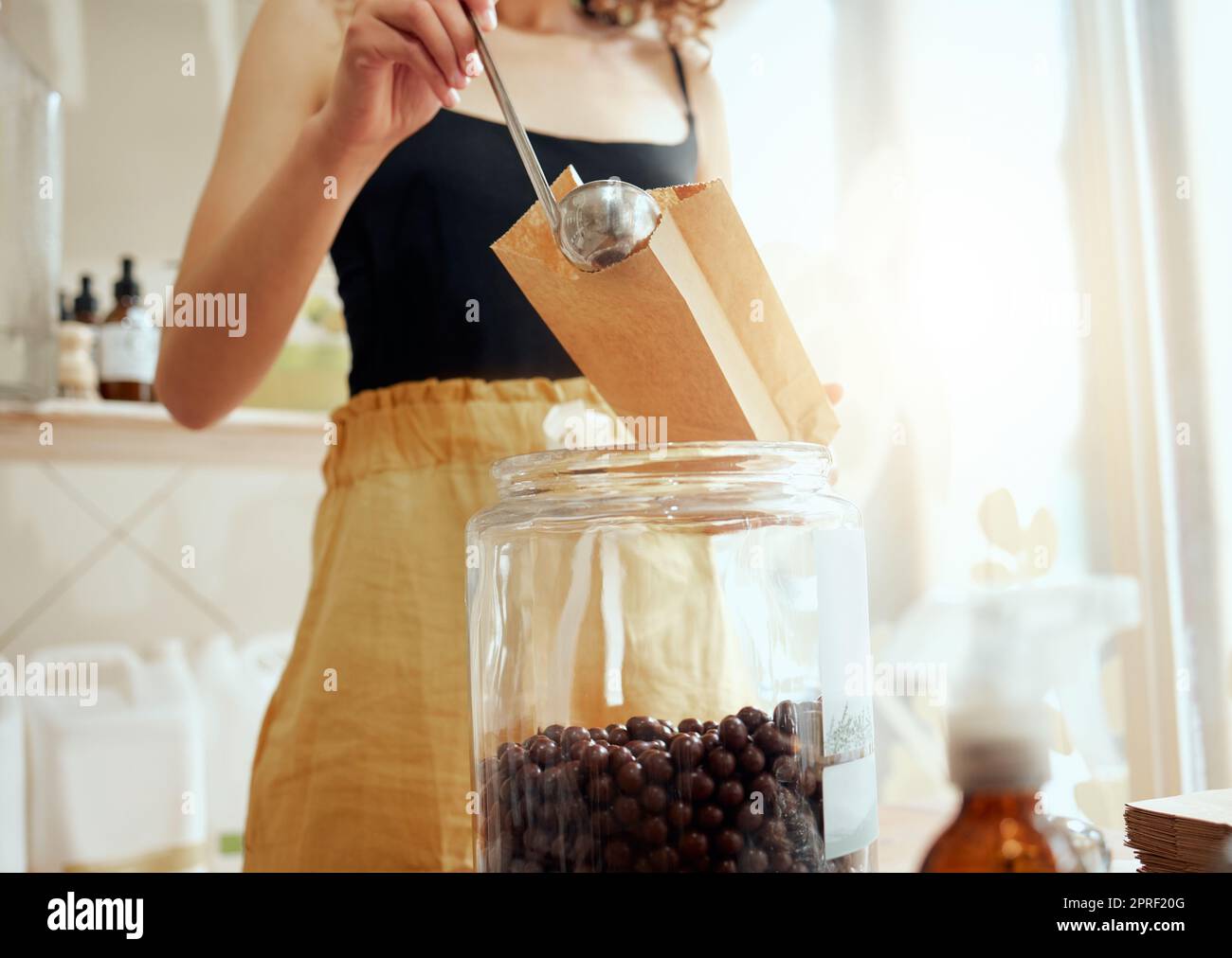 Plastic free, eco friendly and zero waste grocery store with consumer ...