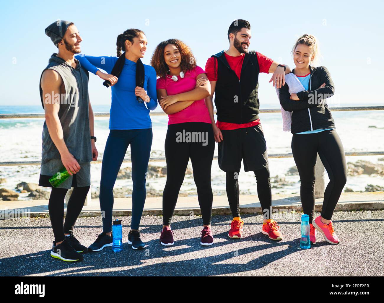 Women during workout beach hi-res stock photography and images - Alamy