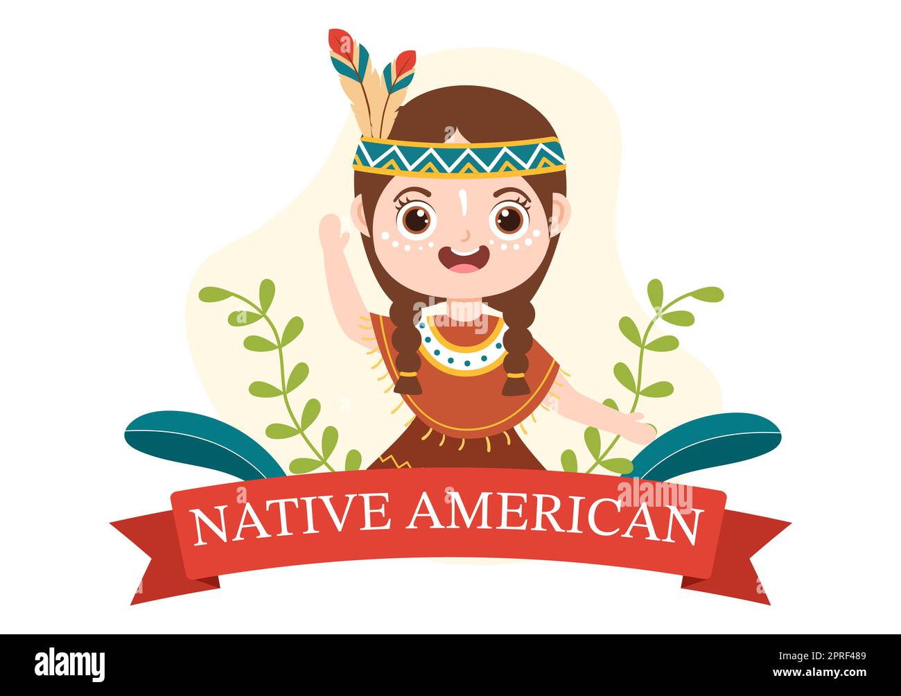 Native American Heritage Day Template Hand Drawn Cartoon Flat ...