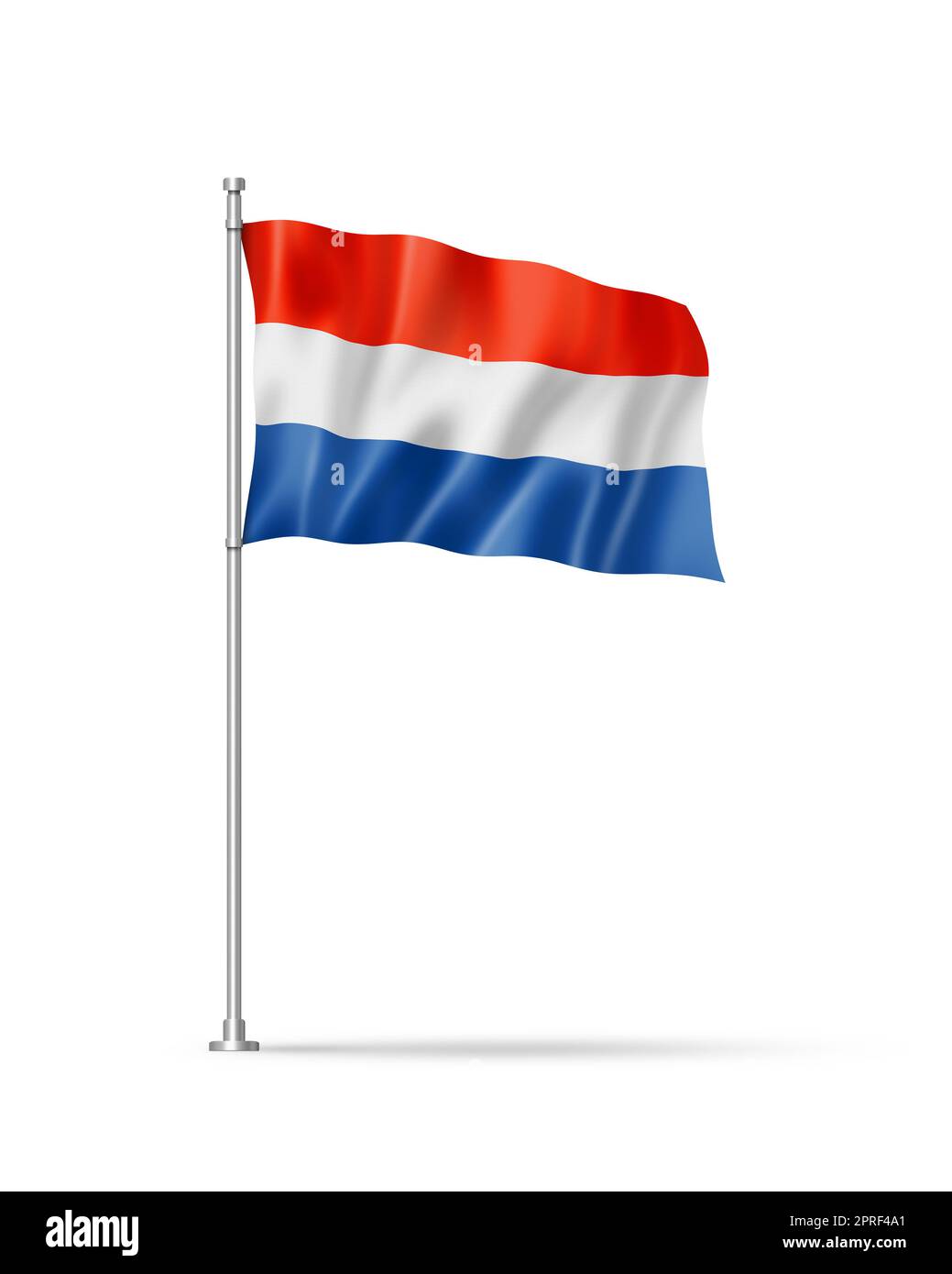 Netherlands flag, 3D illustration, isolated on white Stock Photo - Alamy