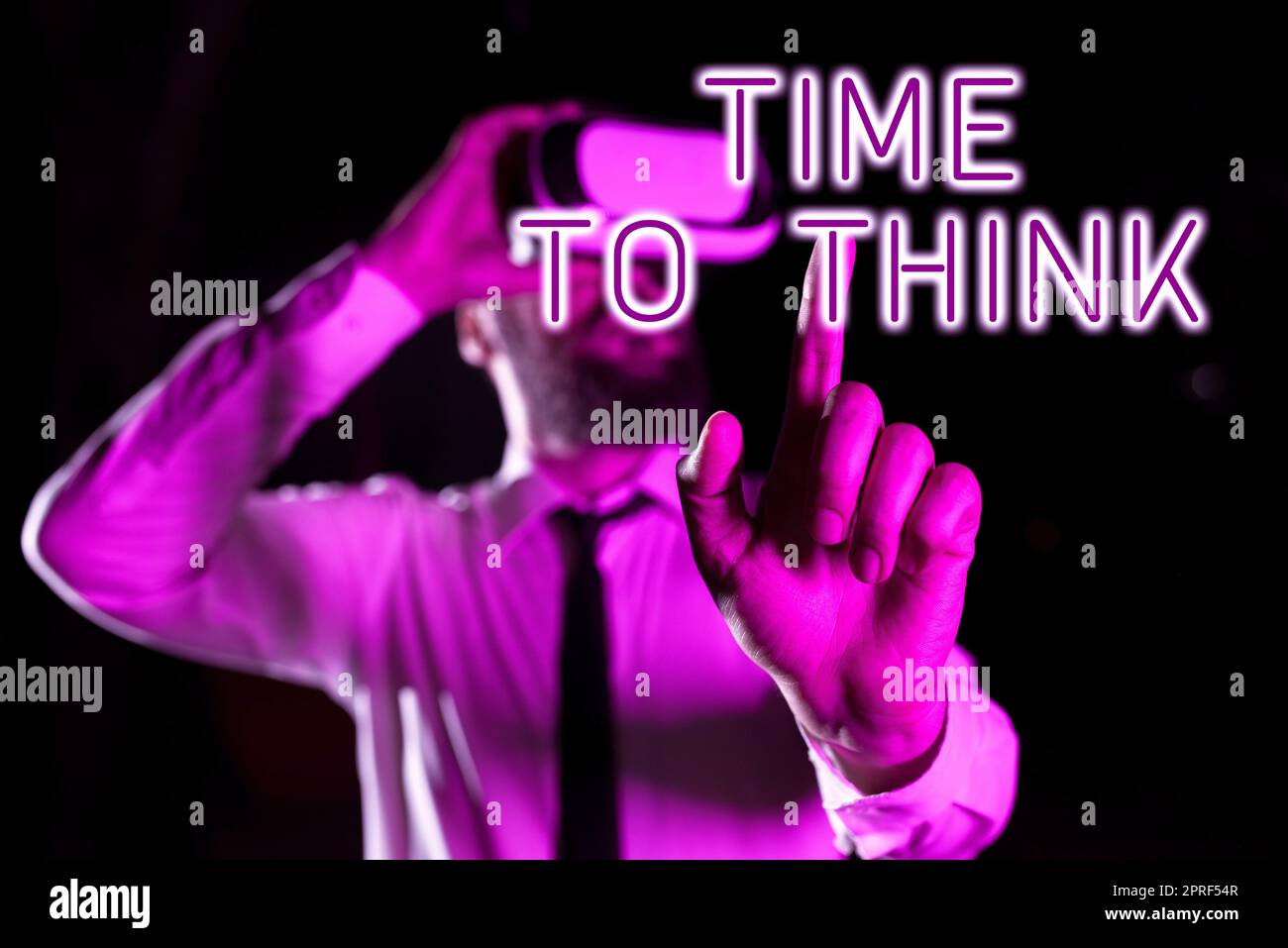 Inspiration showing sign Time To Think. Business overview Reconsider ...