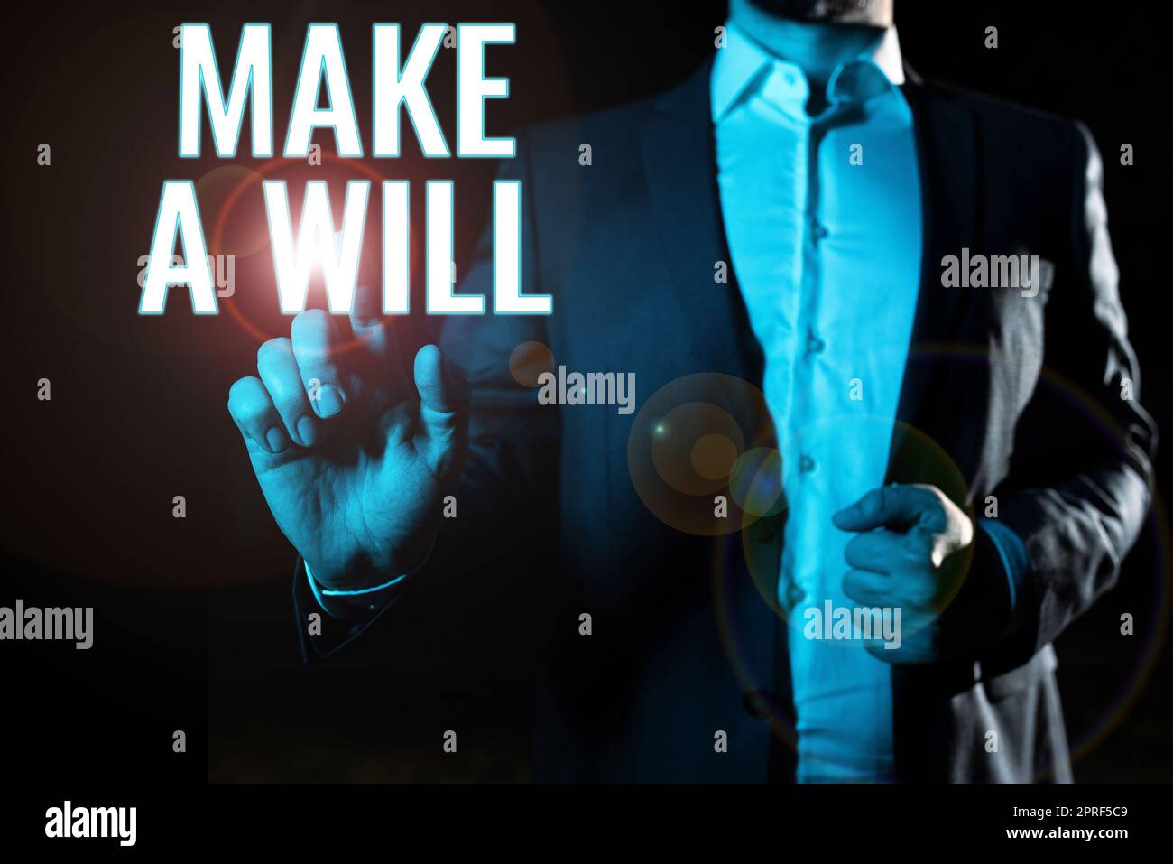 Conceptual caption Make A Will. Conceptual photo Prepare a legal ...