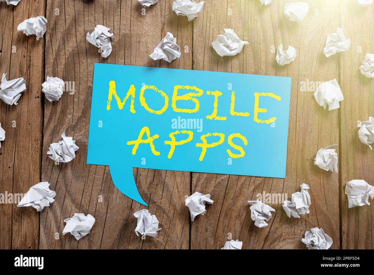 Hand writing sign Mobile Apps. Business concept small programs are made ...