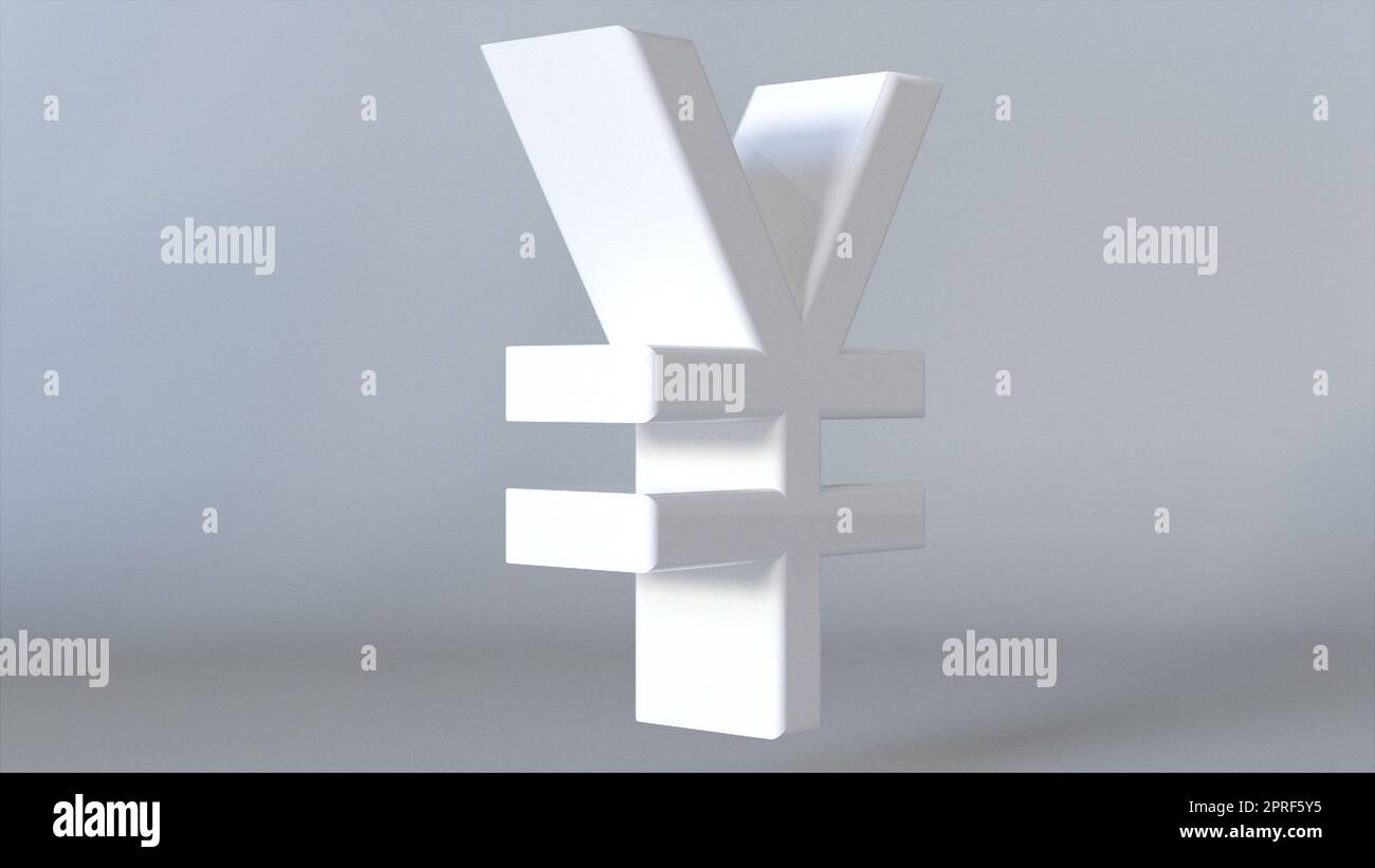 3d Icon yen Stock Photo - Alamy