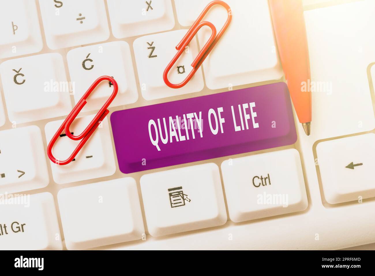 Conceptual caption Quality Of Life. Business concept Being in good ...