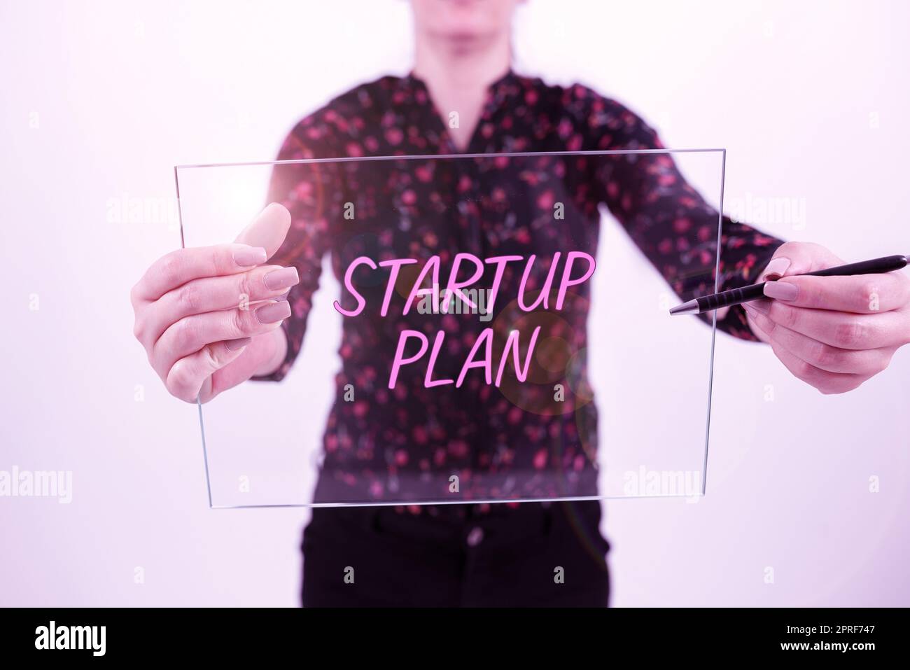 Sign displaying Startup Plan. Concept meaning Development starting ...