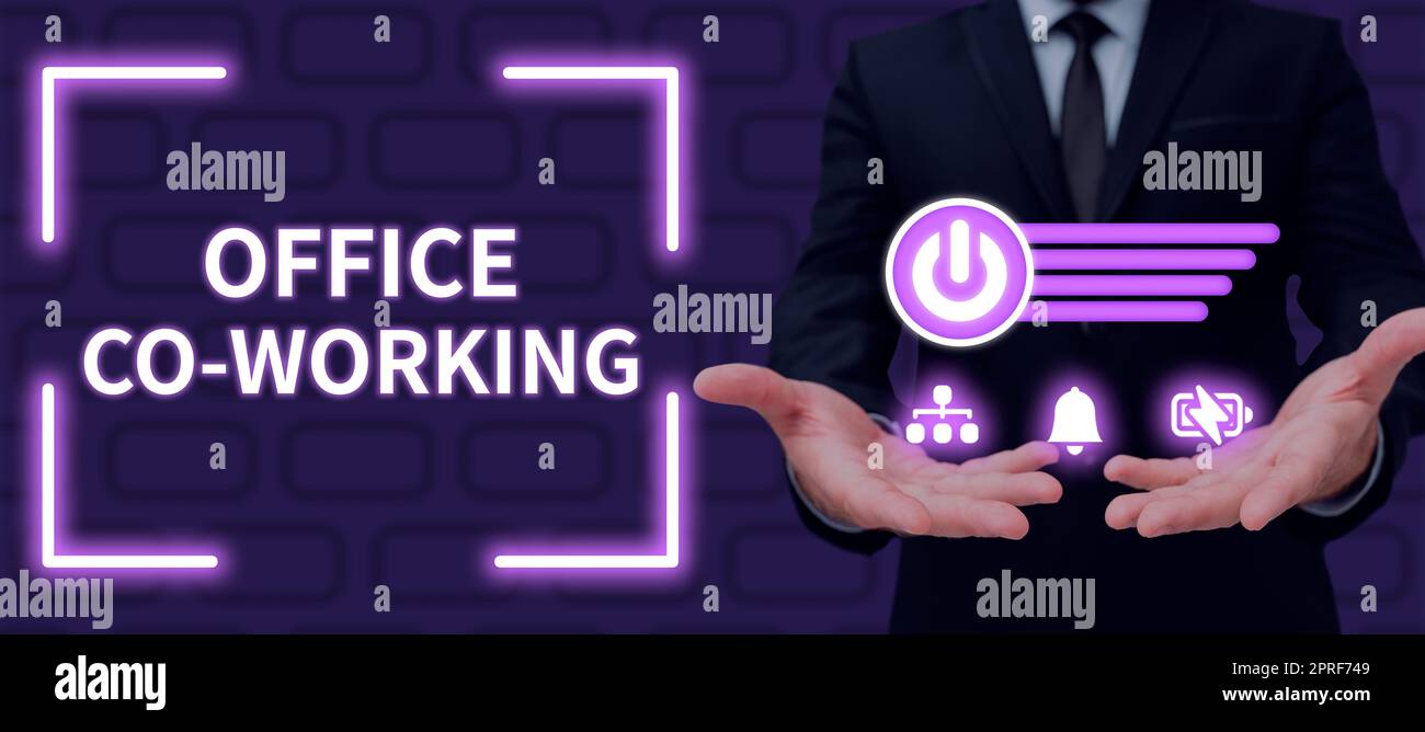 Inspiration showing sign Office Co Working. Word Written on Business ...