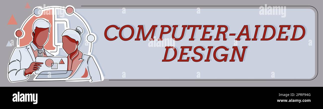 Text sign showing Computer Aided Design, Word for CAD industrial ...