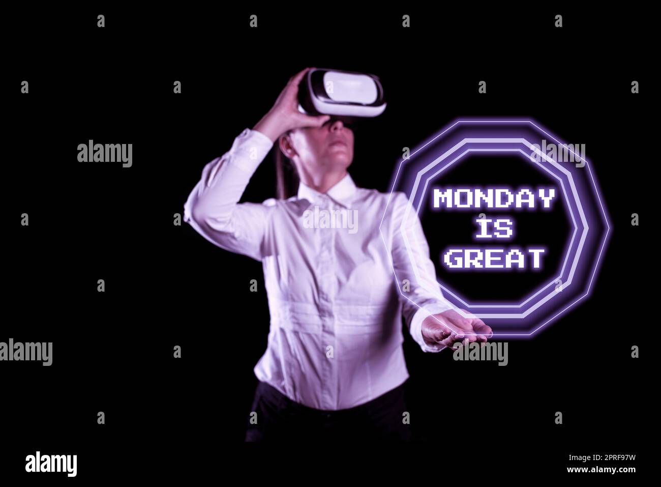 Text caption presenting Monday Is Great. Concept meaning Excellent ...