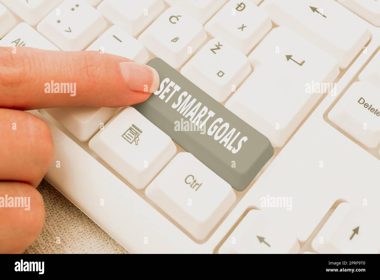 Text sign showing Set Smart Goals. Concept meaning Establish achievable ...